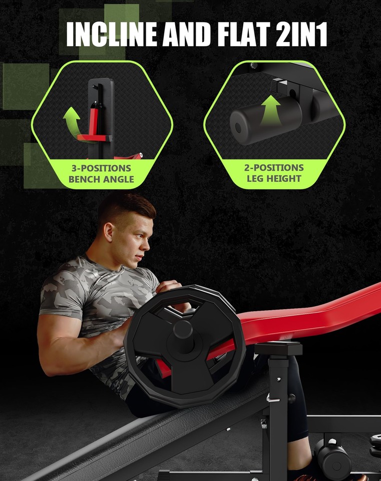 Chest Press Machine Adjustable Weight Bench Chest w/ Independent ...