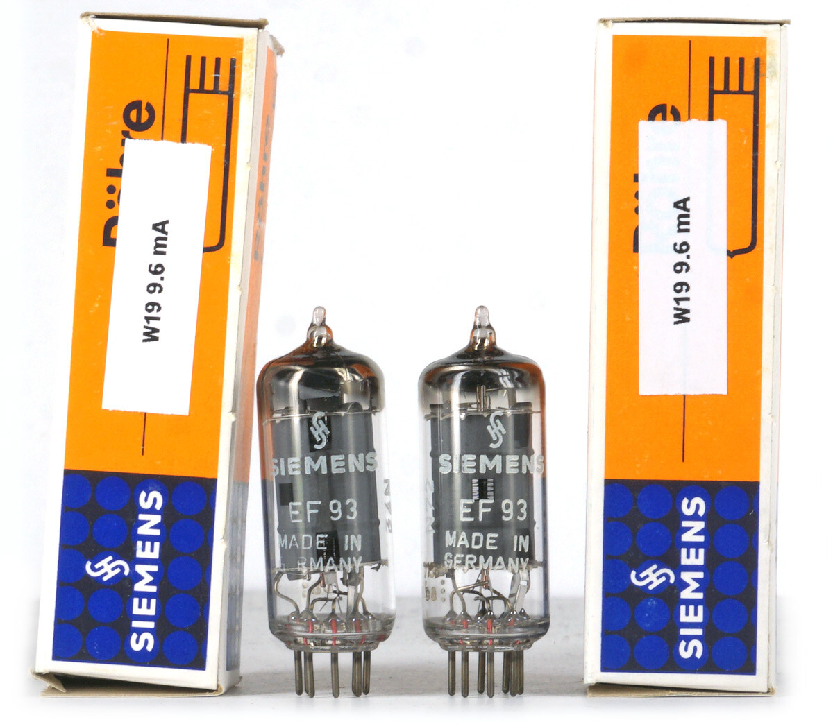 MATCHED PAIR EF93/6BA6 SIEMENS NOS Tube Röhre Valve 진공관 真空管 Lampe 电子管 ...