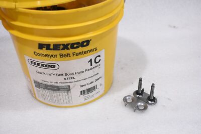 FLEXCO 1C QUICK-FIT STEEL BOLT SOLID PLATE FASTENERS 61 SETS | eBay