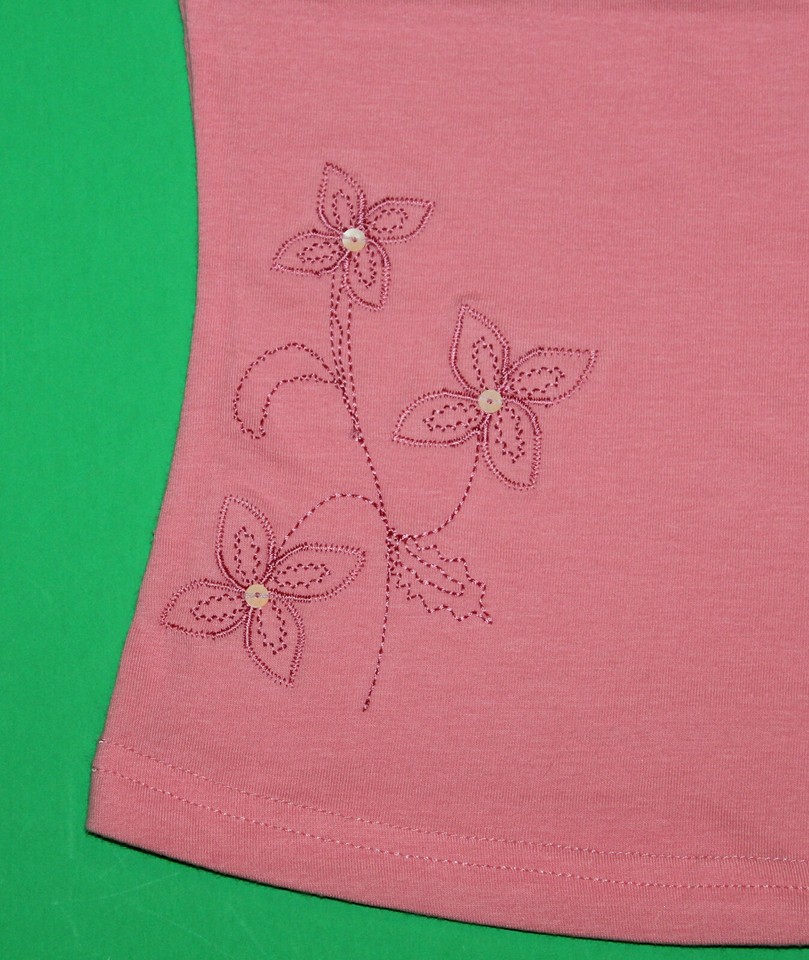 4 NWT Pumpkin Patch TROPICAL PARADISE Salmon Pink Stretchy SHIRT Tank ...