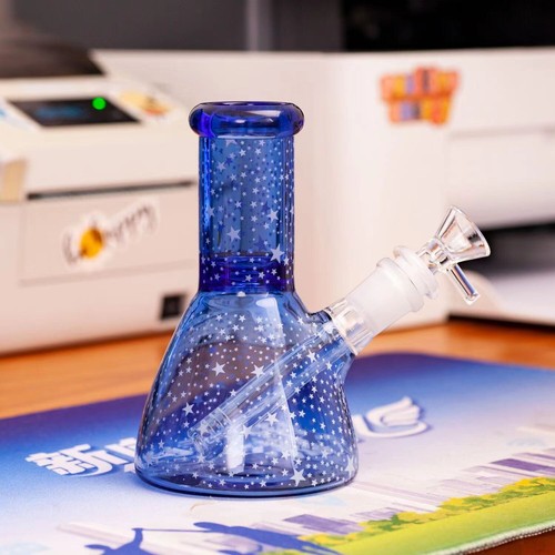 Mini Blue Star Bong Hookah Handcraft Glass Bongs Water Pipe Glass Bowl ...