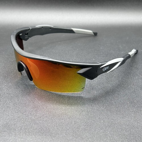Battle Vision Z22-1518 Anti-Glare Wrap Sunglasses Matte Black Polarized ...