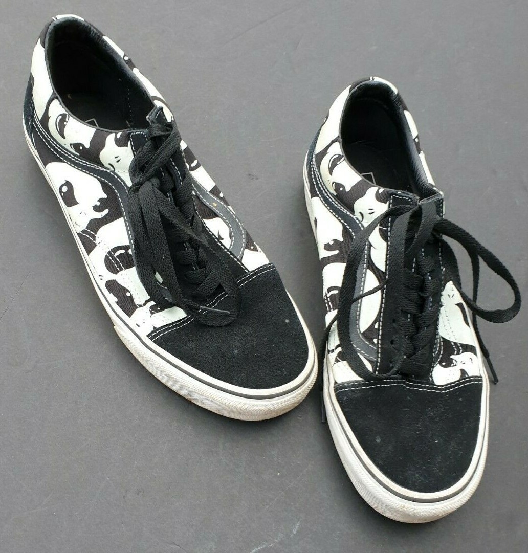 Vans Sneakers Old Skool Alien Mens 9.5 Ghosts Glow In The Dark Tennis ...