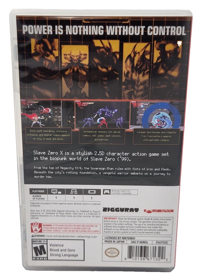Slave Zero X (Nintendo Switch) Complete in Box (CIB) US Version 810136671322| eBay
