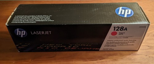 Genuine HP LaserJet 128A CE323A Magenta Red Toner Print Cartridge New ...