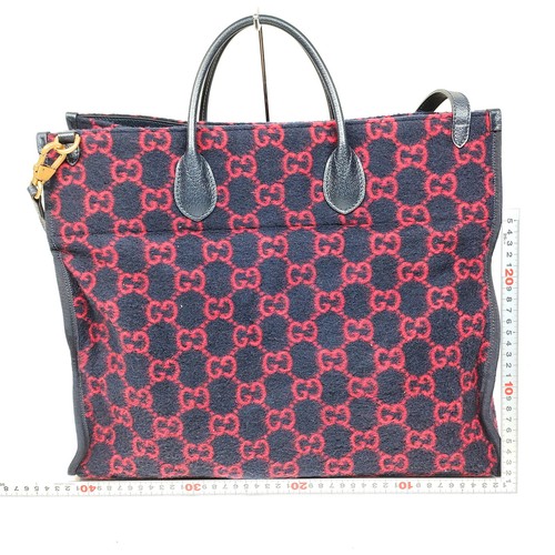 Gucci Hand Bag Navy Blue Wool 4711458 | eBay