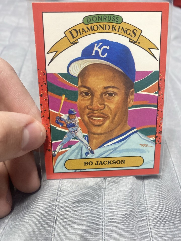 1990 Donruss Bo Jackson Diamond Kings Error Read Description Awesome ...