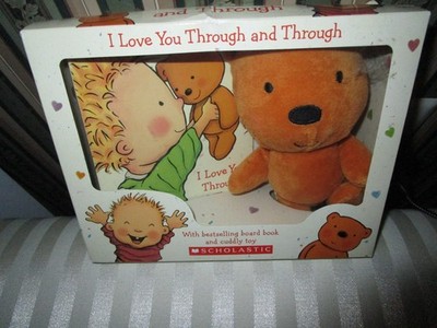I Love You Through & Through Teddy Bear 7” Plush Scholastic Cartwheel ...
