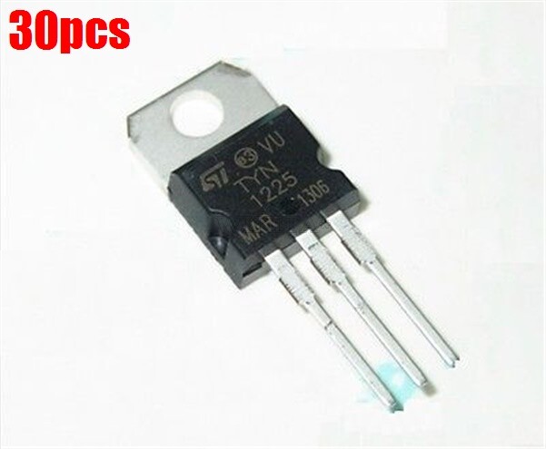 30Pcs TO-220 Unidirectional Thyristor TYN1225 25A 1200V Triacs New Ic ...
