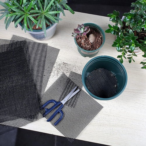 Bottom Mesh Pot Hole Mesh Pad Bonsai Grid Mat Plant Drainage Screen DIY ...