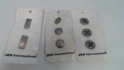 Vintage Metal JHB Buttons Western theme LOT NOS ITALY 3/4" 1/2" 5/8" | eBay