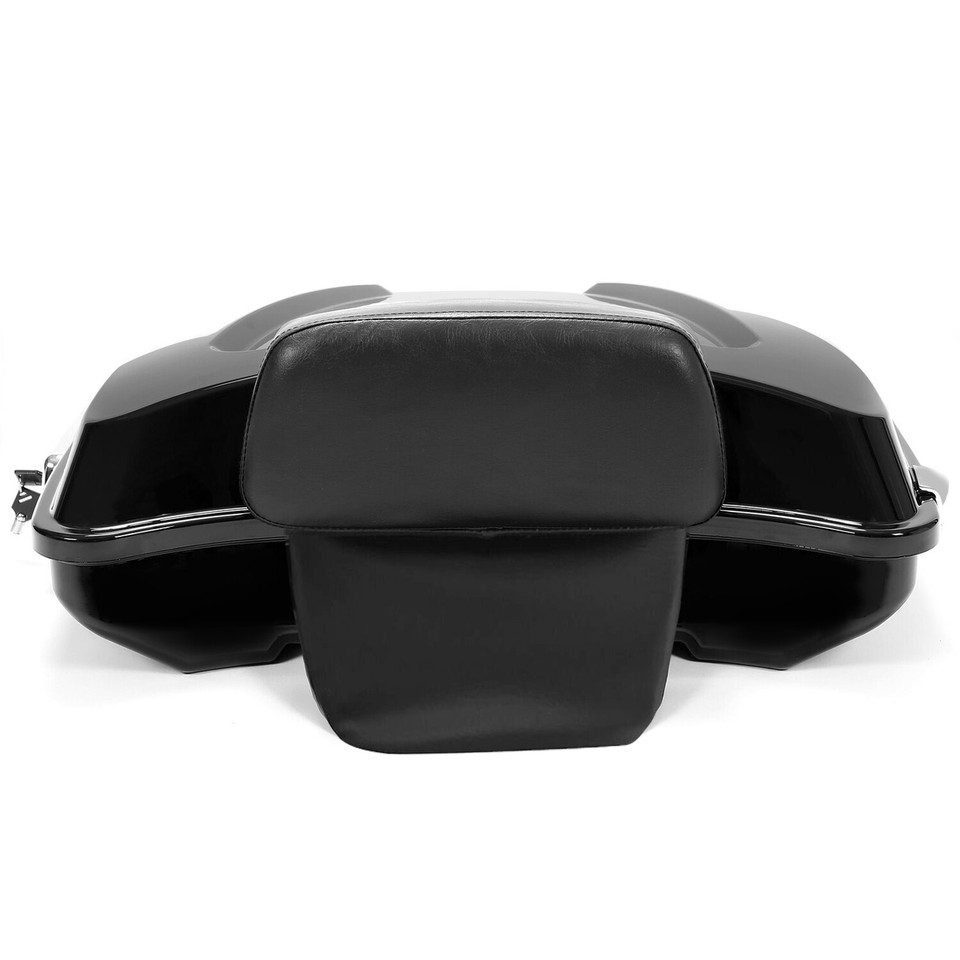 Angled Razor Motorcycle trunk Backrest Base Plate For Harley Touring ...