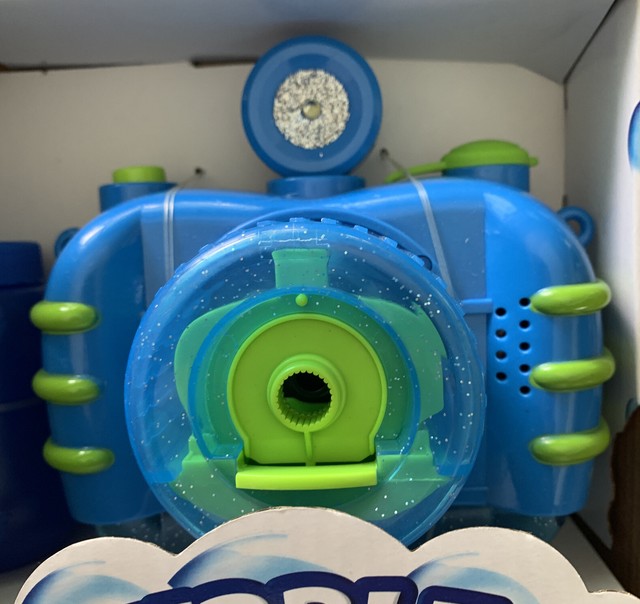 Fubbles Bubble Camera Blue Flashing Lights Play Music Blows Streams of ...