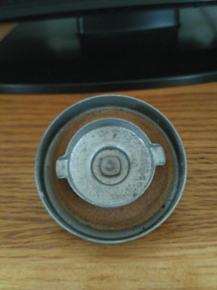 1959-1962 Corvette Gas Cap Non-Vented, Original used needs plating. S ...