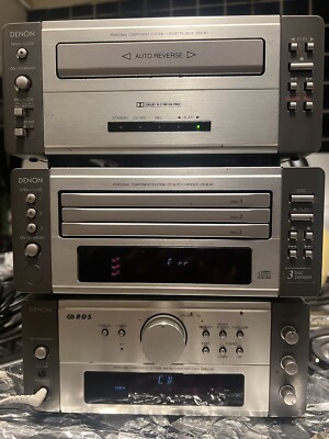 AS IS: DENON Component System CD UDCM-M7 cassette deck DRR-M7 amplifier ...