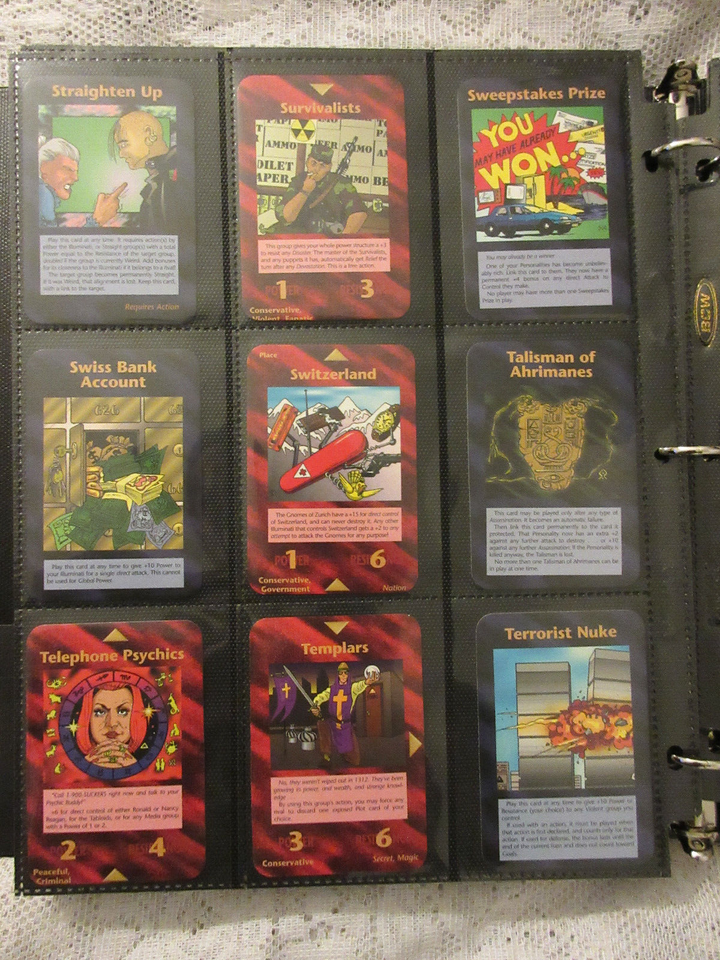 ALL 200 LIMITED 1st Ed Common Set ILLUMINATI INWO New World Order Card ...