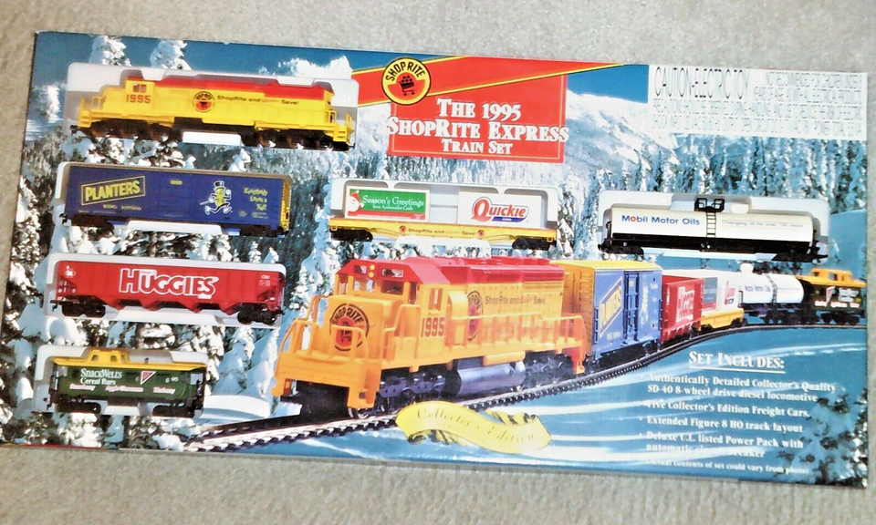 THE 1995 SHOPRITE EXPRESS TRAIN SET FREIGHT SET TRACK & POWER PACK BY ...