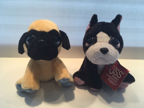 DOG PLUSH TOY pug Cupcake Ranger Boston Terrier Russ STUFFED ANIMAL ...