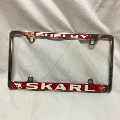 SHELBY Skarl LICENSE PLATE FRAME Rat Rod | eBay