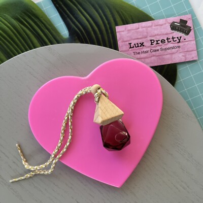 Auto Car Air Freshner Handmade Glass BROWN BLACK 10ml BLUE RASPBERRY ...