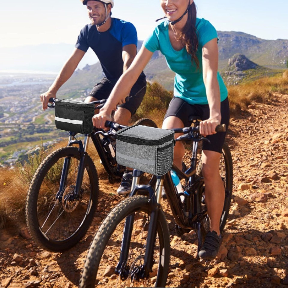 Bike Basket Large Capacity Bike Handlebar Bag Detachable Bicycle Front ...