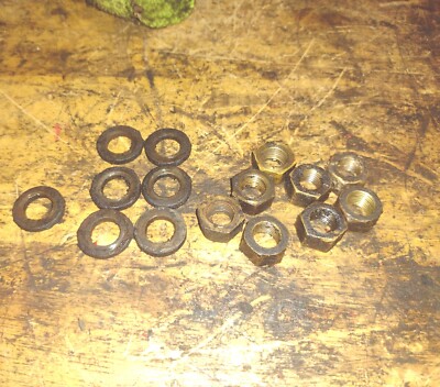 Cockshutt 30 Tractor Engine Exhaust Manifold Nuts Washers 8 Nuts | eBay