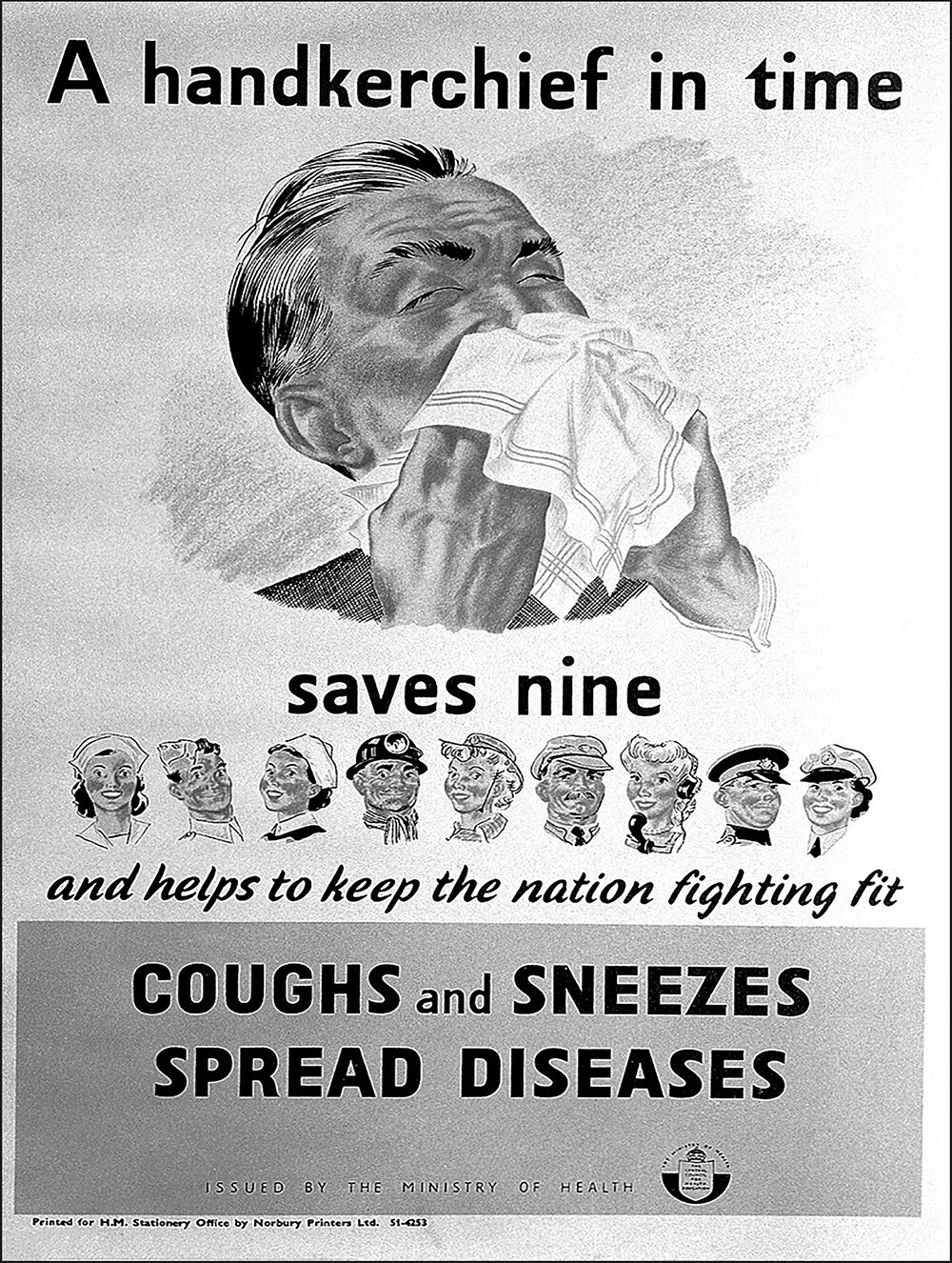 Vintage Flu Epedemic Proganda Poster Reproduction Metal Sign FREE ...