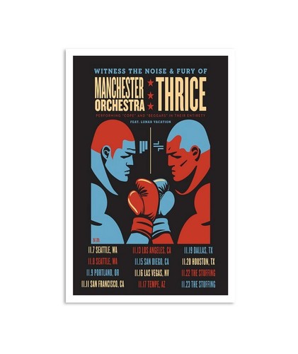 Manchester Orchestra Thrice Noise And Fury Tour 2024 Poster | eBay