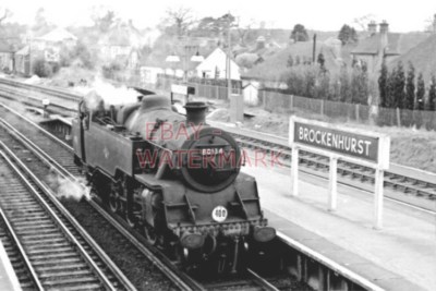 PHOTO BR STANDARD CLASS 4 TANK LOCO 80134 AT BROCKENHURST RAILWAY ...