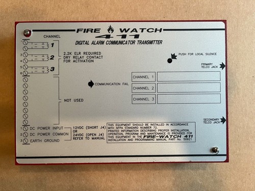 FIRE-LITE ALARMS 411 Digital Alarm Communicator Transmitter Repaired | eBay