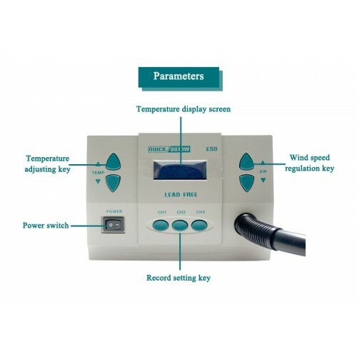 Quick 861DW Hot Air Rework Station 1000W - Heat blower - GENUINE - UK ...