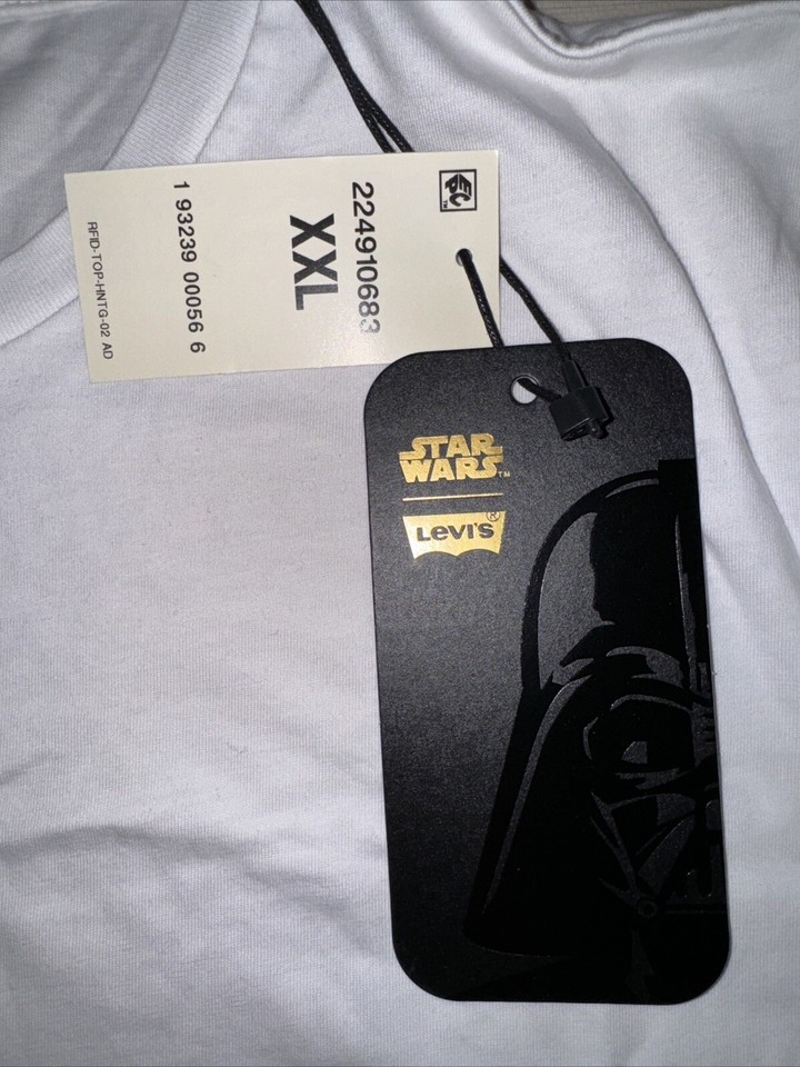 Levi’s Star Wars Darth Vader T-shirt XXL 2X Large 2XL White New | eBay