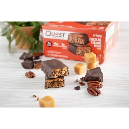 Quest Nutrition 15g Hero Protein Bar - Crispy Chocolate Caramel Pecan ...