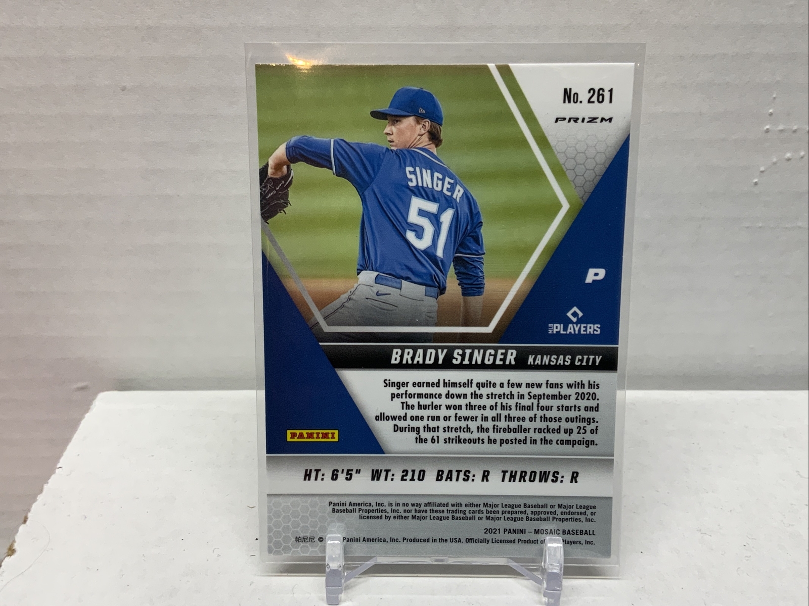 2021 Panini Mosaic - Rookie Silver Prizm #261 Brady Singer (RC) for ...