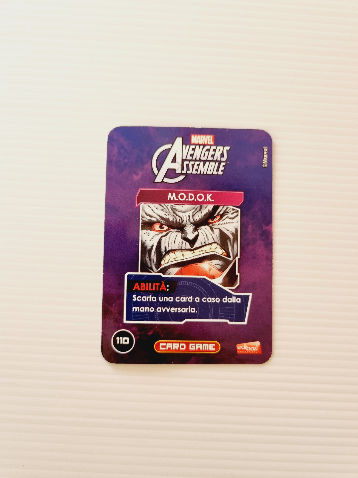 Modok Edibas Card Game N.110 Marvel Avengers Assemble Lamincards Card | eBay