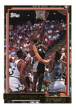 1992-93 Topps #277 David Robinson Gold | eBay