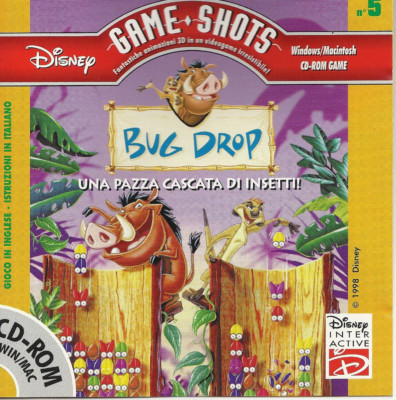 DISNEY GAME SHOTS BUG DROP Una Pazza Cascata Di Insetti Italian CD ROM ...