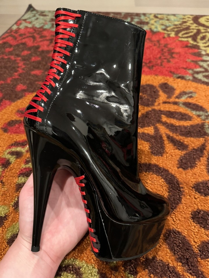 Stiletto High Heel Platform Ankle Boot Corset Pleaser Delight 1010 ...