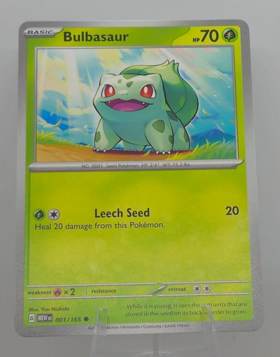 Bulbasaur - MEW - SV: Scarlet & Violet 151 - 1/165 - Pokemon | eBay