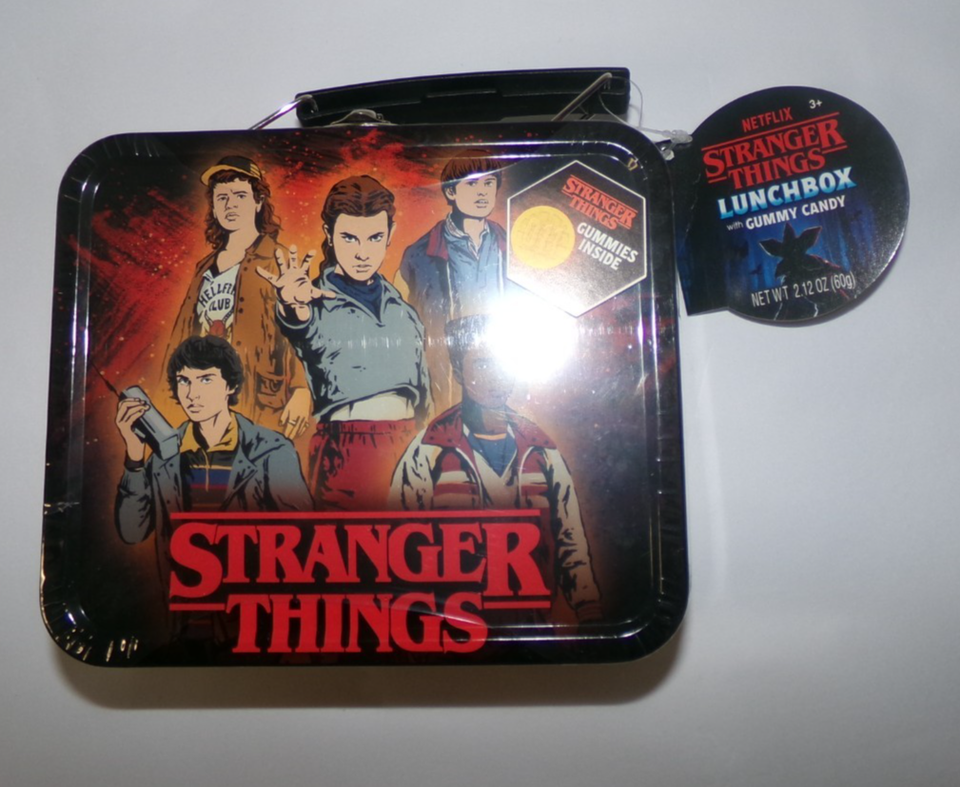 New in Plastic Stranger Things Mini Metal Lunch Box Tin with Gummy ...