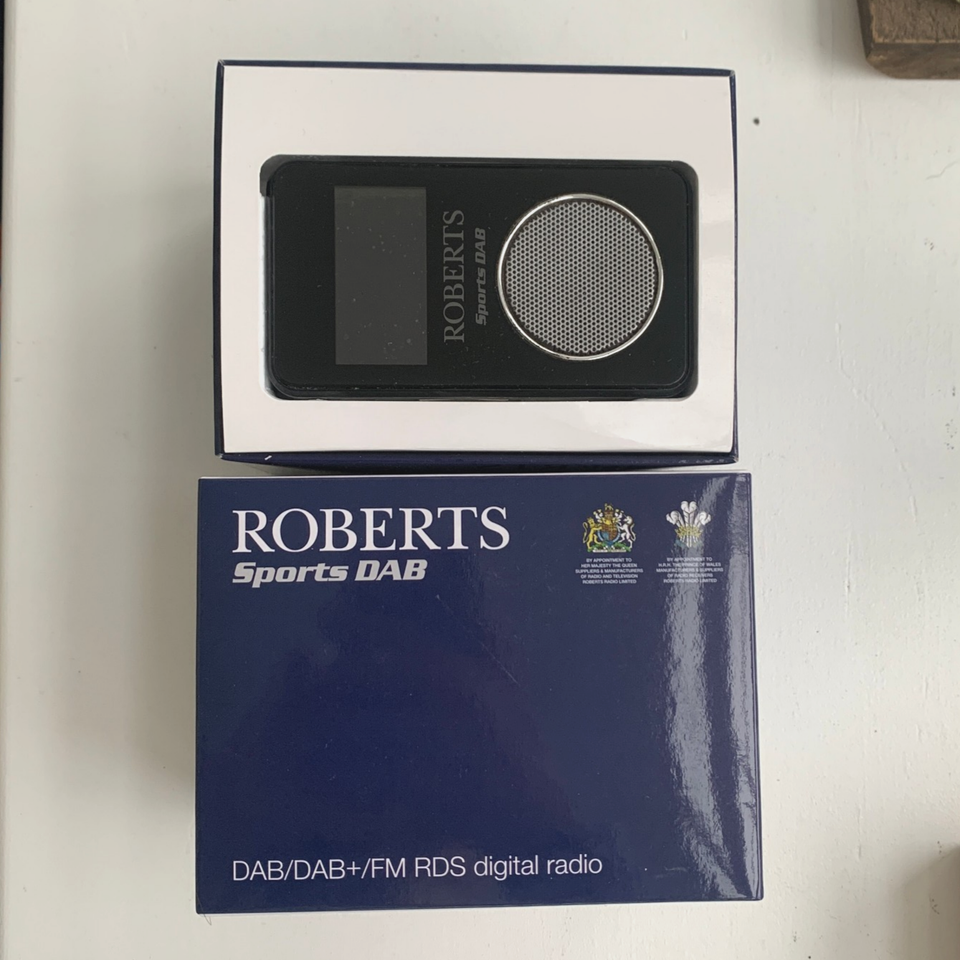 Roberts Sports DAB Black Pocket Radio FM/AM/RDS, Box, User Manual, For ...