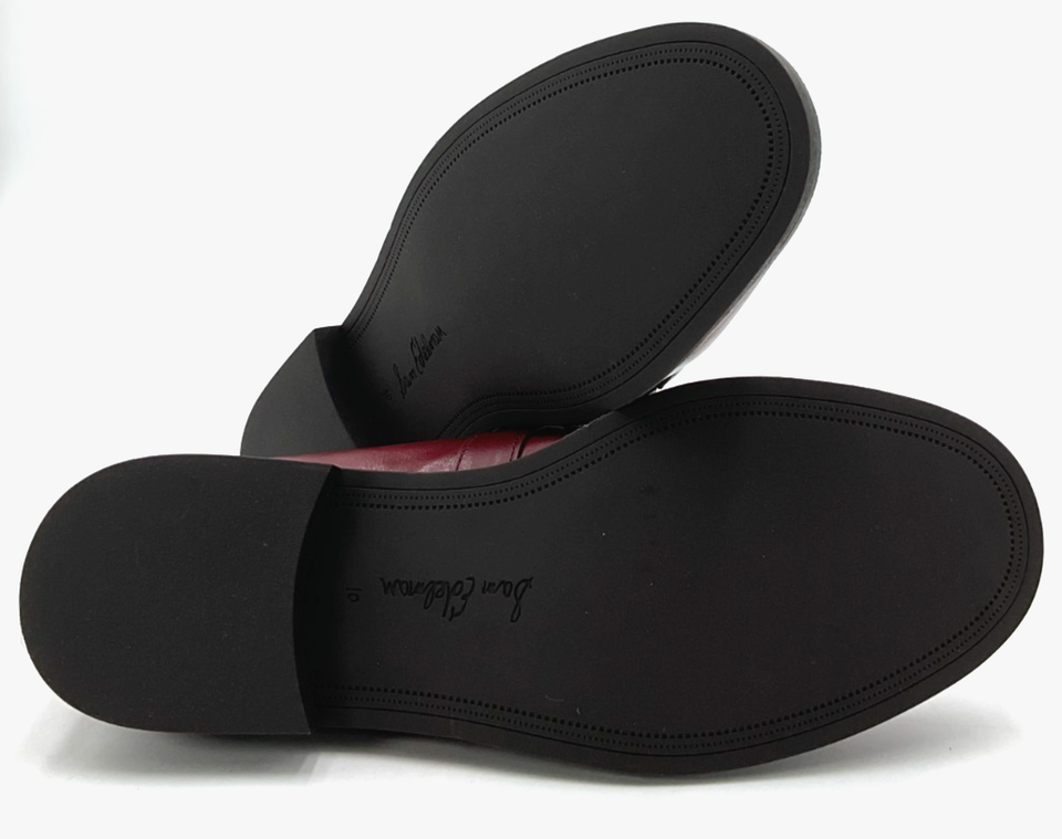 Sam Edelman Elaina T-strap Women's Size 10 French Burgundy Leather ...