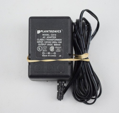 Plantronics CA10 Headset Power Adapter AC Transformer 9V 800mA | eBay