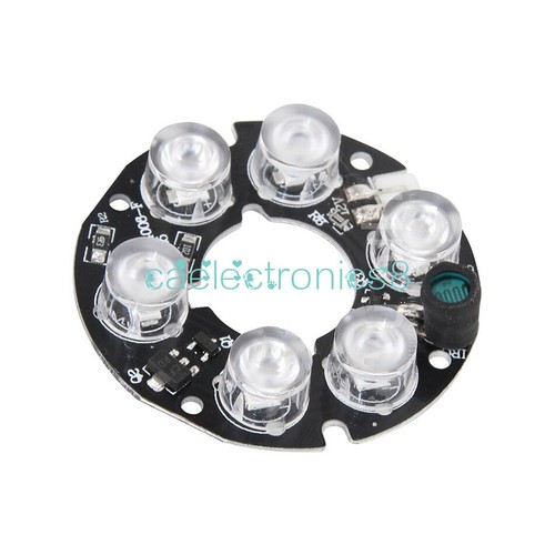 45mm 6pcs array White LED IR Leds Infrared Board for CCTV cameras night ...