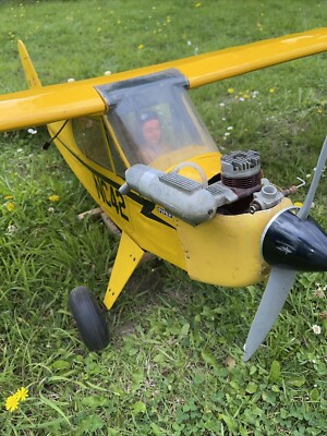 Piper Cub 76” Span RC Aircraft Model Aeroplane Air Plane With Irvine 53 ...