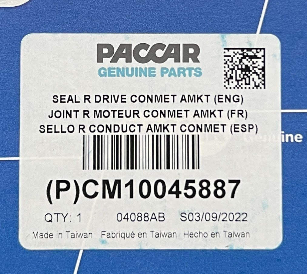 Genuine PACCAR Cm-10045887 Drive Axle CONMET Wheel Seal for sale online ...