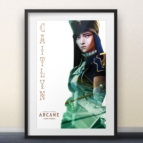 Caitlyn Arcane Poster 11x17 - League Of Legend gaming videogames ...