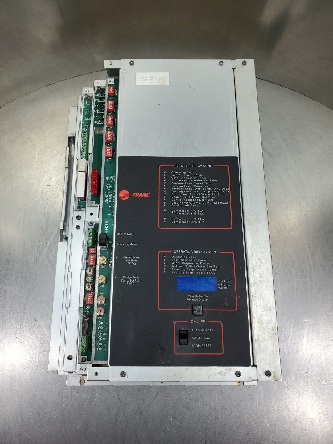 Trane Chiller Control Panel Com Interface X13650346-04 Rev G 92j093 ...