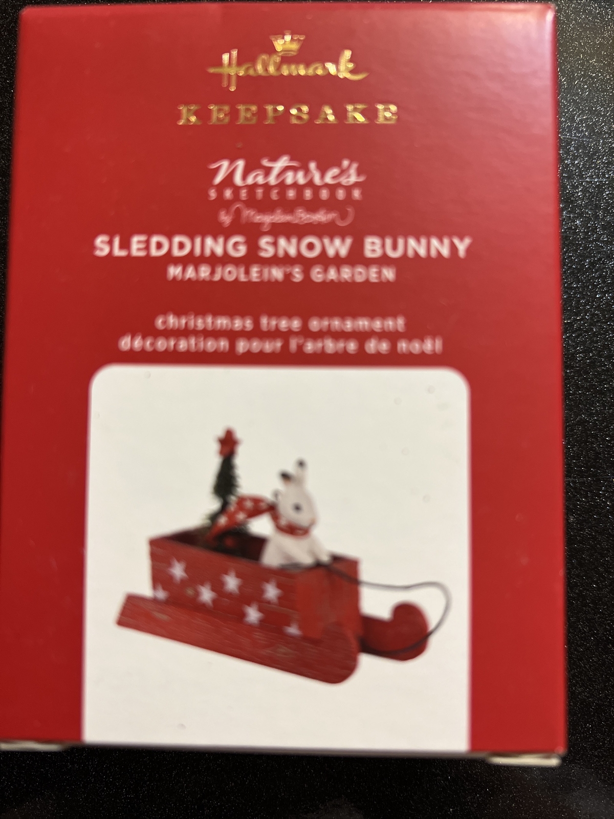Hallmark 2020 ~ SLEDDING SNOW BUNNY~ Marjolein's Garden Keepsake ...