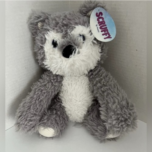 2018 Wolf, Walter Scruffy Plush By Fiesta, Gray & White 9.5" Sitting ...